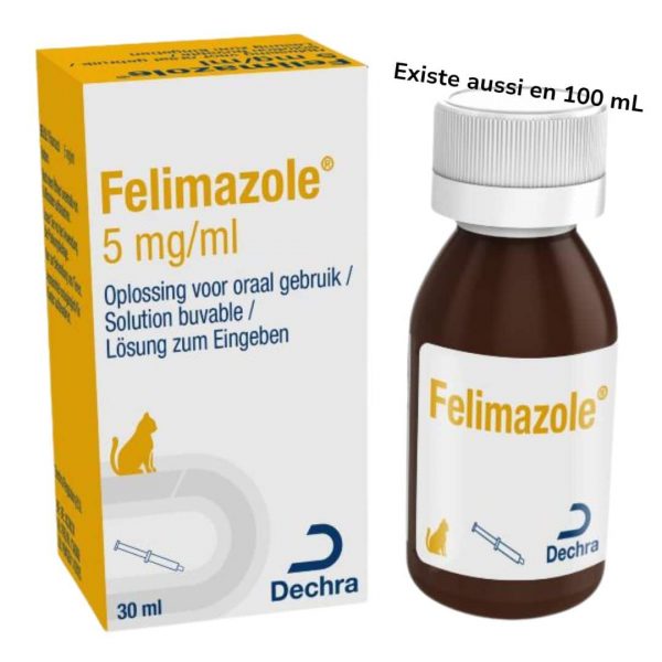 Felimazole 5 mg/mL solution buvable pour chat : stabilisation de l ...